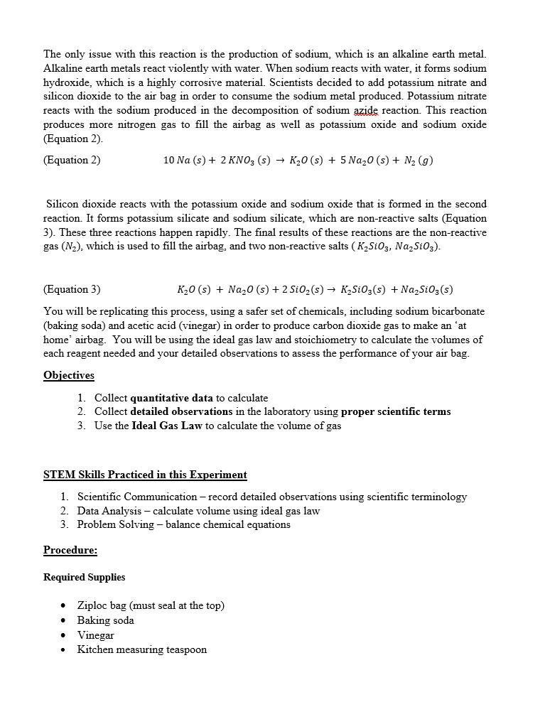 Introduction This experiment will focus on collecting | Chegg.com