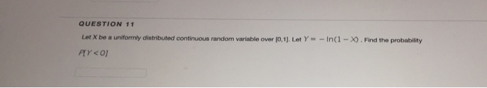 Solved Let X Be A Uniformly Distributed Continuous Random 5875