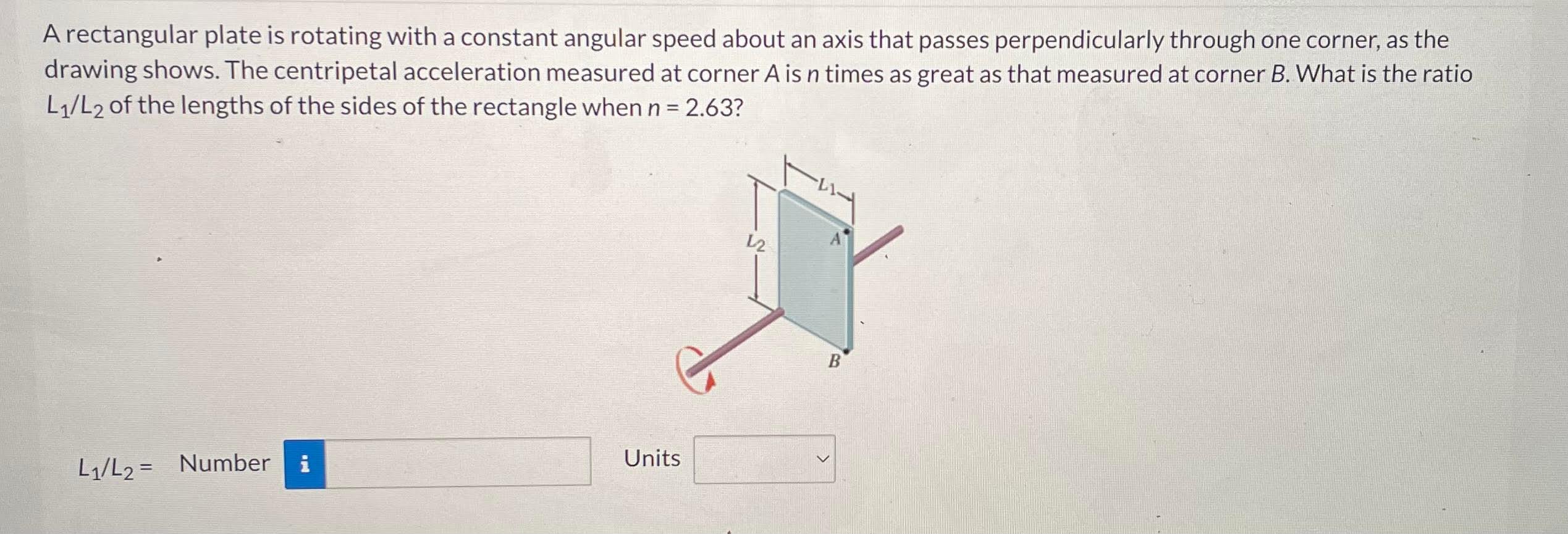 Solved A rectangular plate is rotating with a constant | Chegg.com