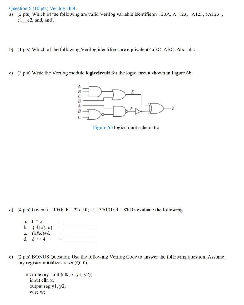 Solved Question 5 (10 pts) - Multiplexer Design a) (2 pt) | Chegg.com