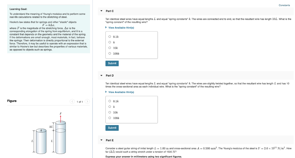 Solved Consider, for instance, a bar of initial length L and | Chegg.com