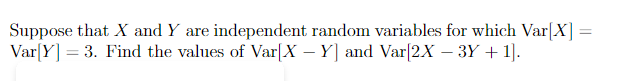 Solved Suppose that X and Y are independent random variables | Chegg.com