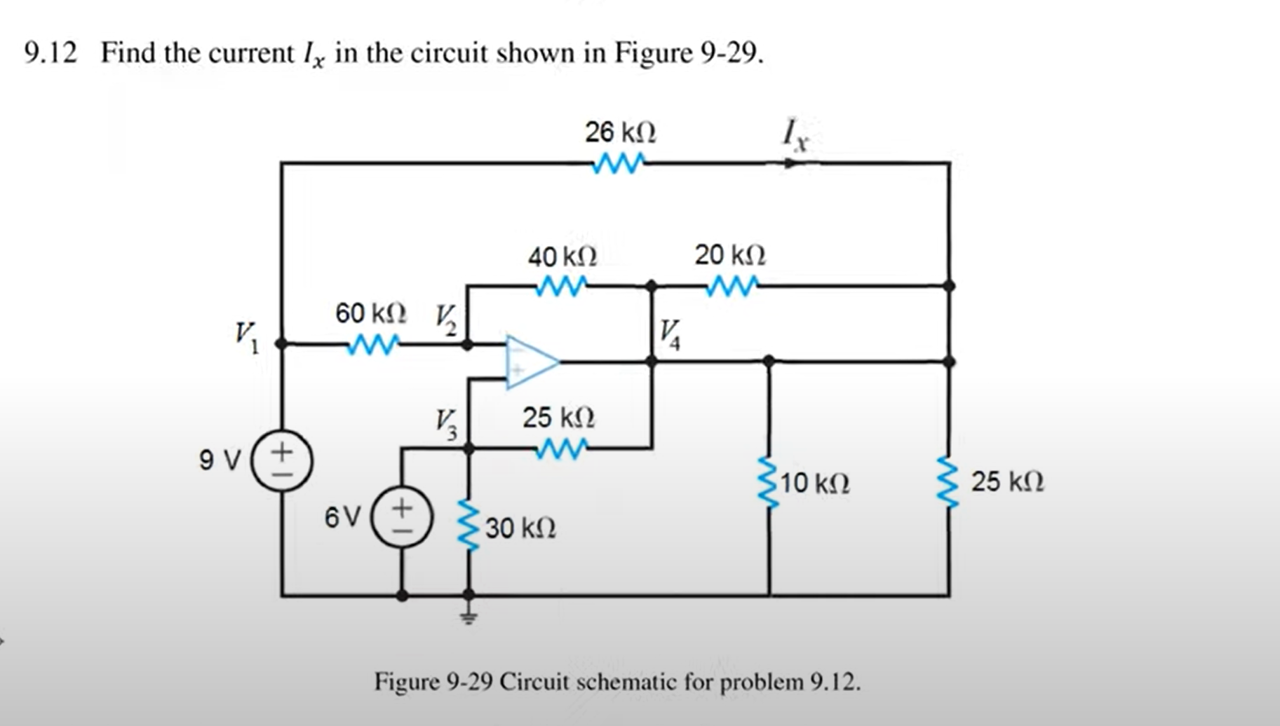 Solved 9.12 Find the current Ix in the circuit shown in | Chegg.com
