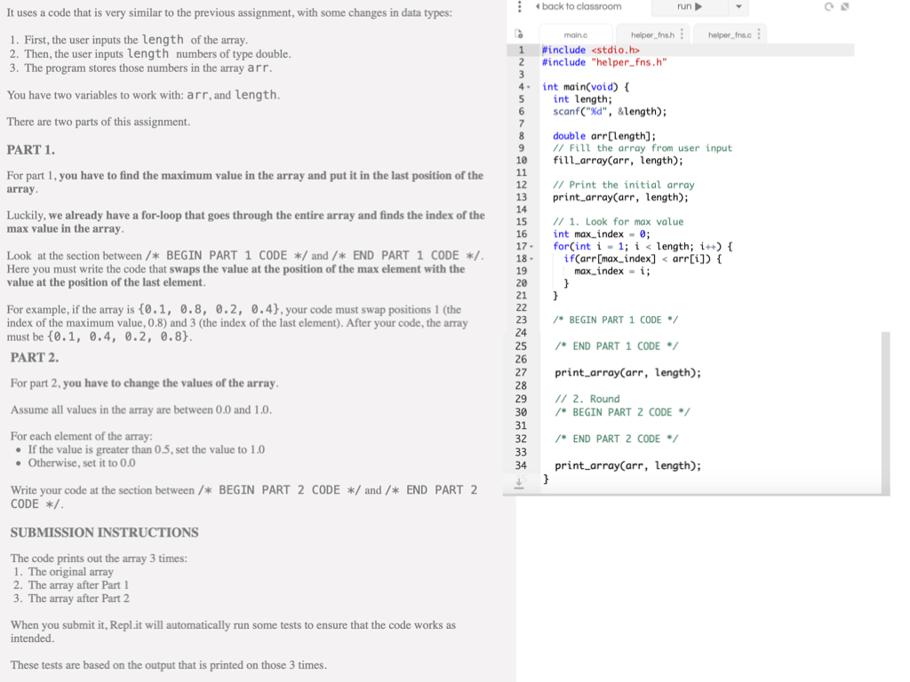 Solved back to classroom It uses a code that is very similar | Chegg.com
