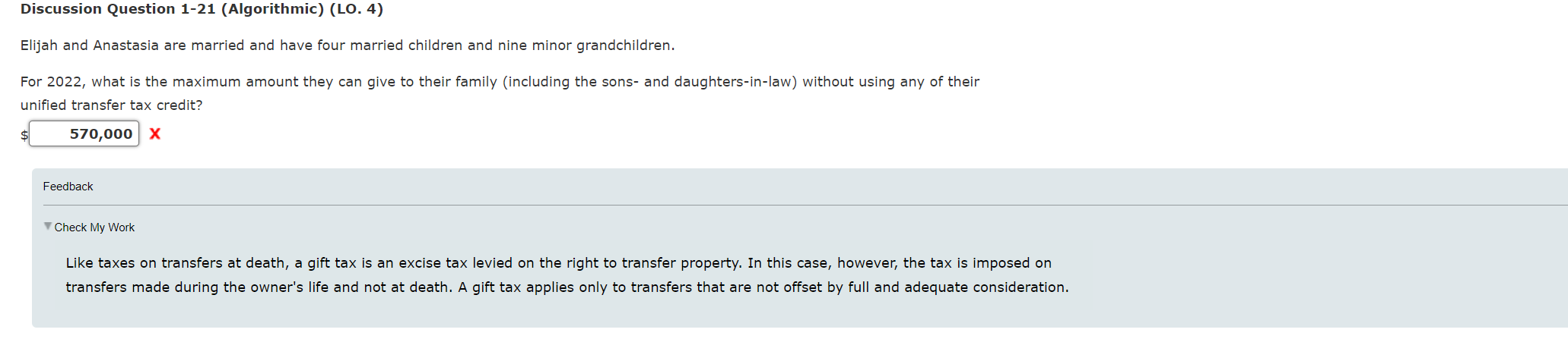 Solved Discussion Question 1-21 (Algorithmic) ( LO. 4) | Chegg.com