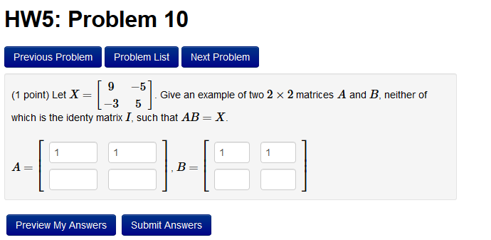 Solved HW5: Problem 10 Previous Problem Problem List Next | Chegg.com