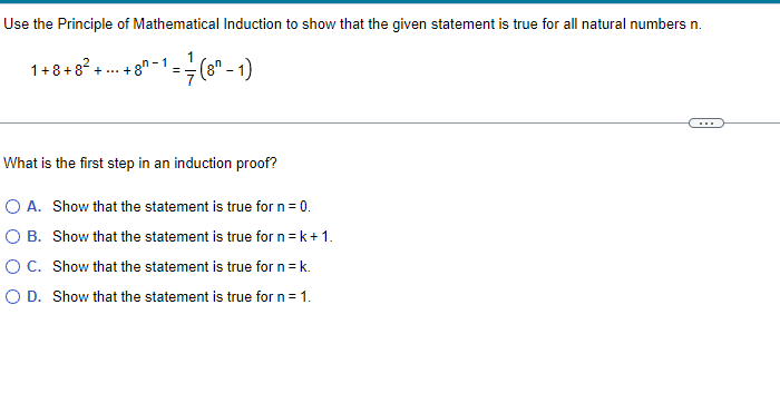 Solved Use the Principle of Mathematical Induction to show | Chegg.com