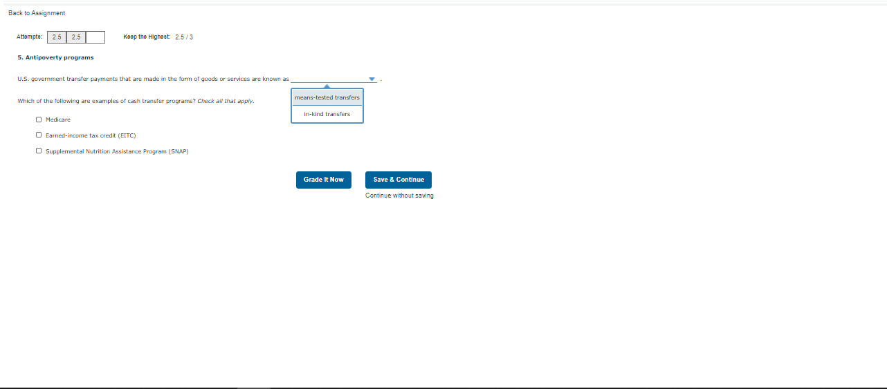 Solved Back to Assignment Attempte 2.5 2.5 Keep the Highest | Chegg.com