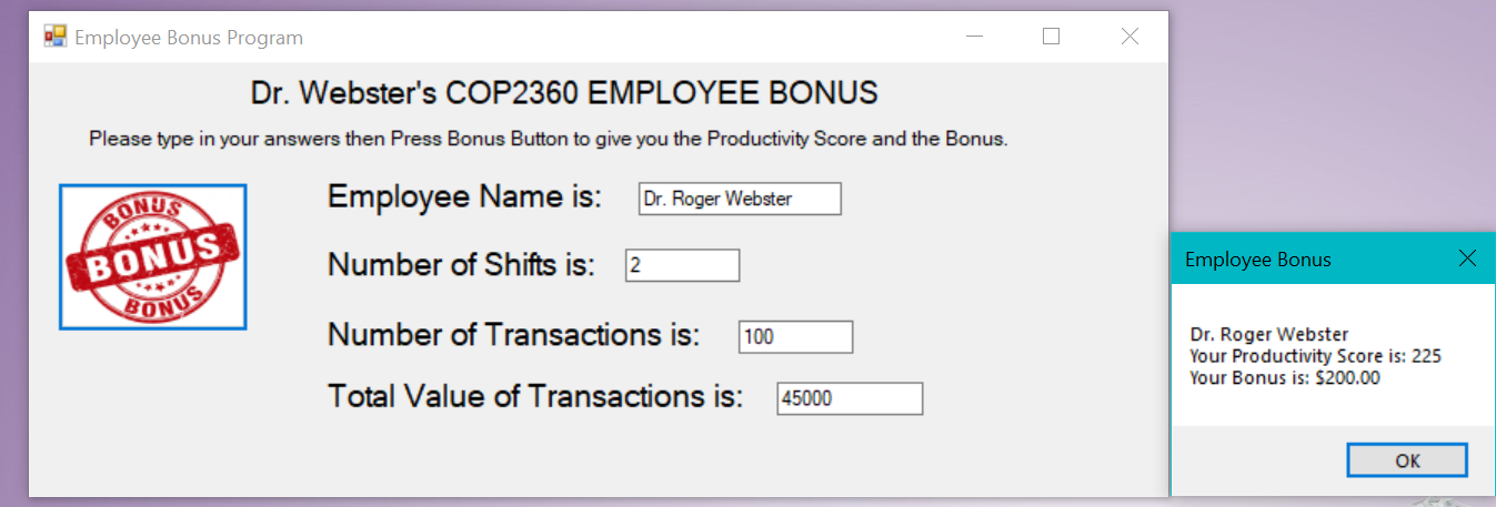 Solved Using the starter code below write a C# program that | Chegg.com