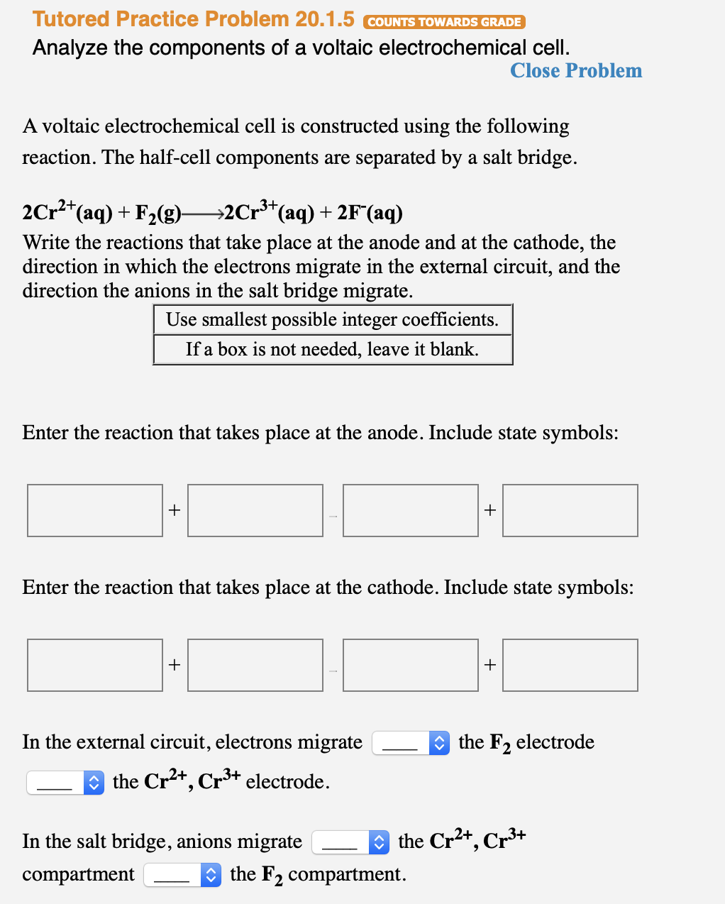 Solved Write the cell notation for an electrochemical cell | Chegg.com