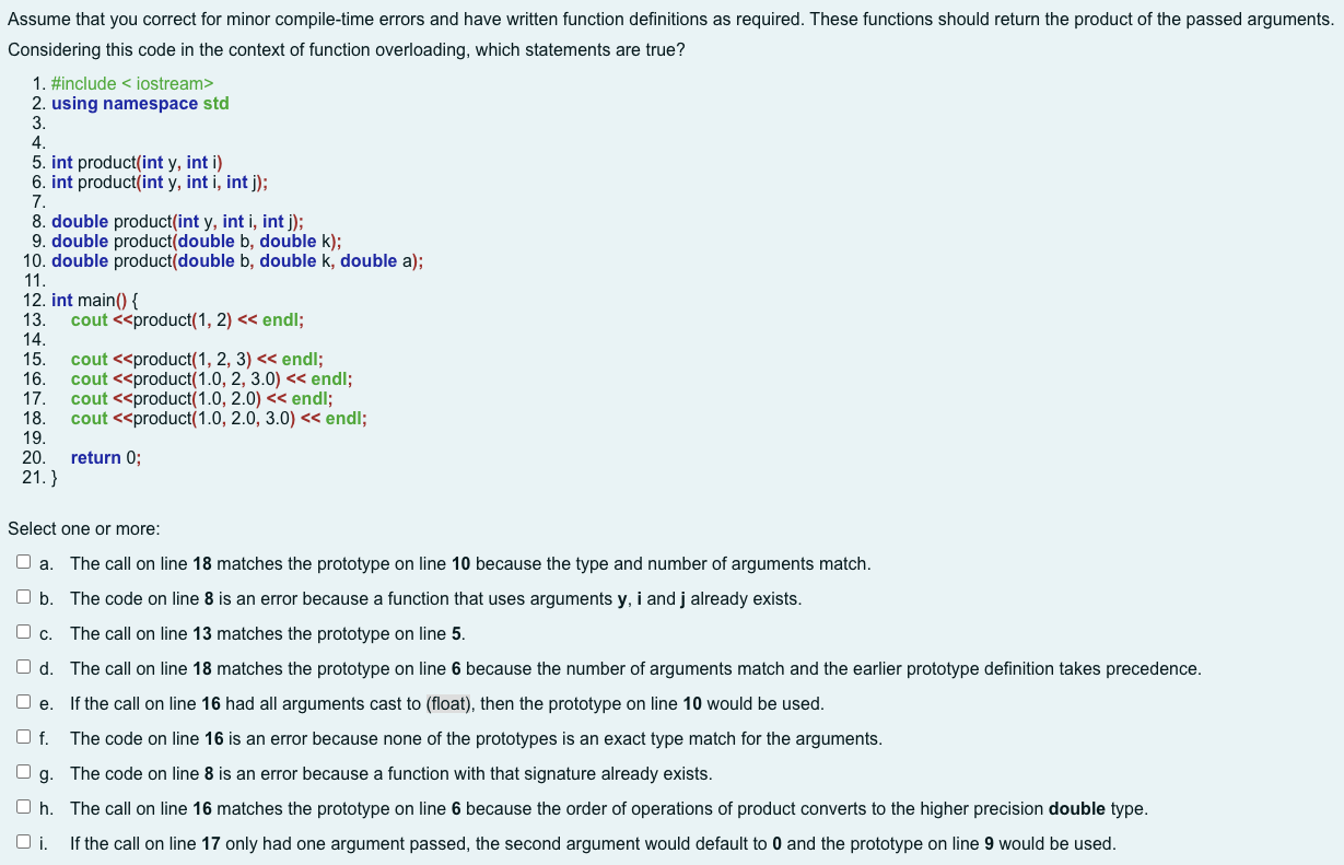 Solved Assume that you correct for minor compile-time errors | Chegg.com