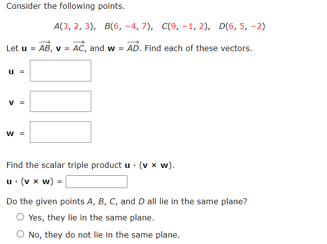 Solved Consider the following points. | Chegg.com