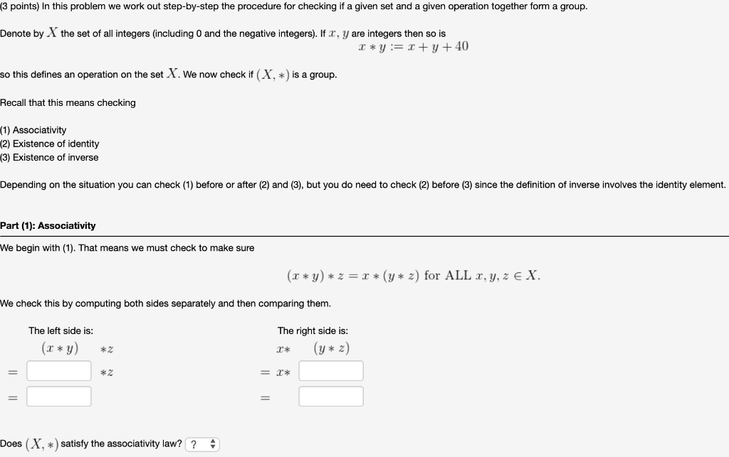 Solved (3 points) In this problem we work out step-by-step | Chegg.com