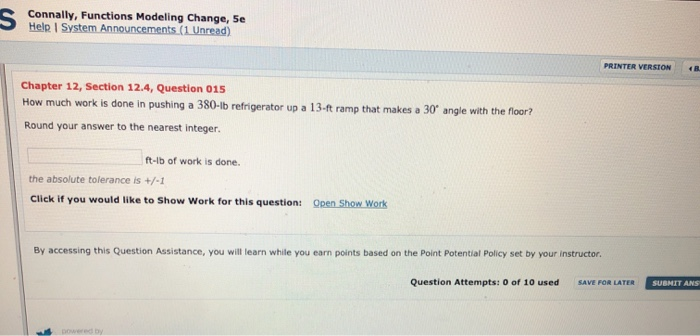 Solved Connally, Functions Modeling Change, Se Help I System | Chegg.com