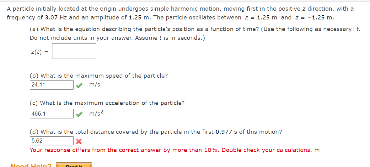 Solved A particle initially located at the origin undergoes | Chegg.com