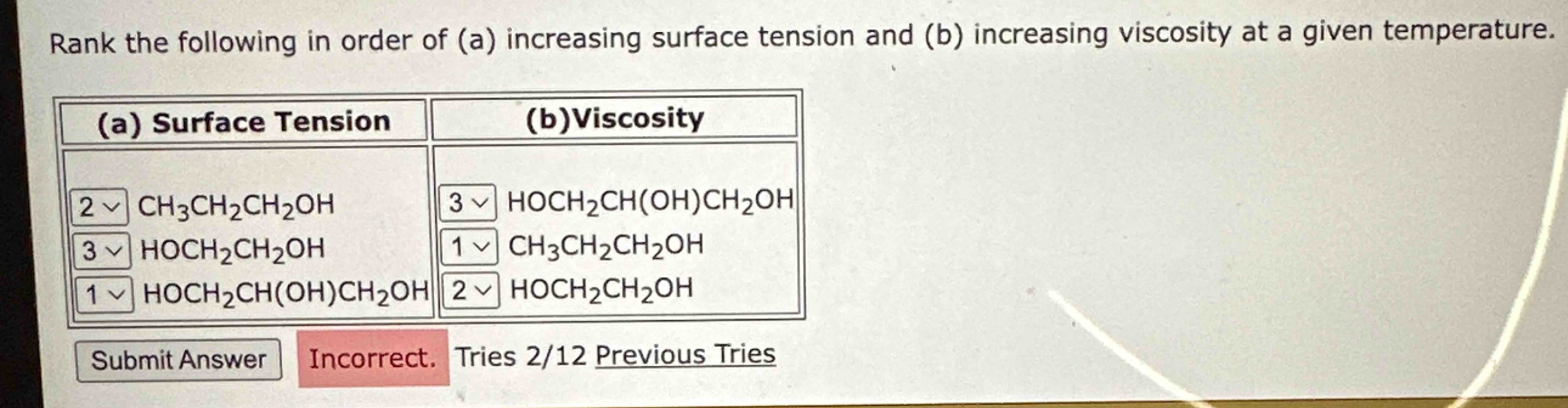 Solved Rank the following in order of (a) ﻿increasing | Chegg.com