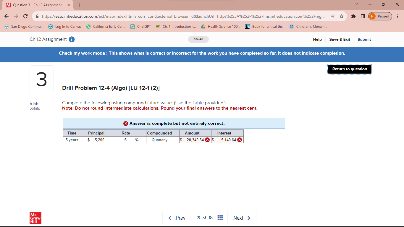Solved Complete The Following Using Compound Future Value 1376