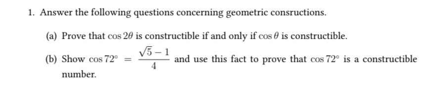 Solved 1. Answer the following questions concerning | Chegg.com