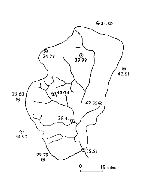 Solved Compute the mean annual precipitation for the river | Chegg.com