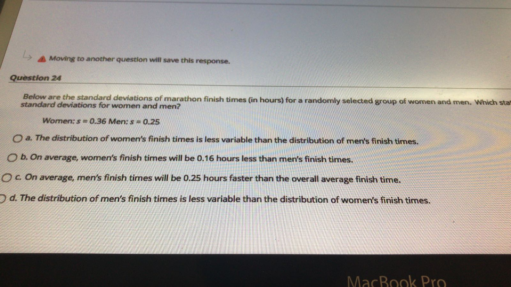 Solved Question 23 Which scatterplot below depicts a | Chegg.com