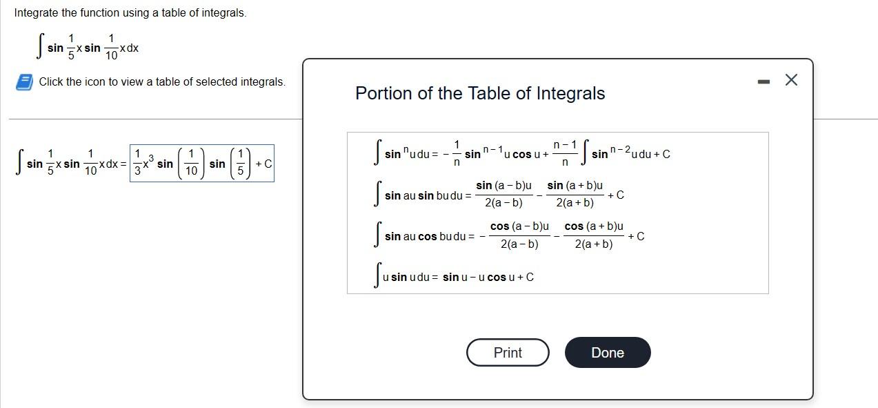 Solved Integrate the function using a table of integrals. | Chegg.com
