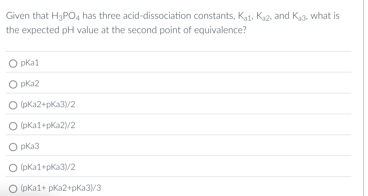 Solved Given that H3PO4 ﻿has three acid-dissociation | Chegg.com