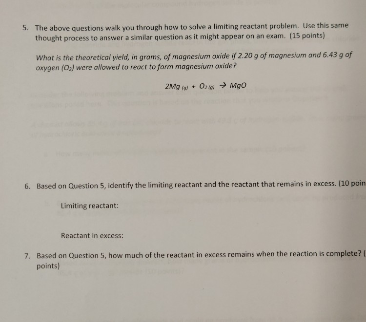 Solved 5. The above questions walk you through how to solve | Chegg.com