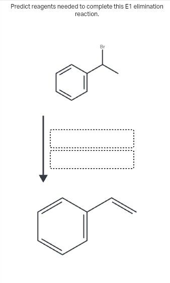 Solved Predict reagents needed to complete this E1 | Chegg.com
