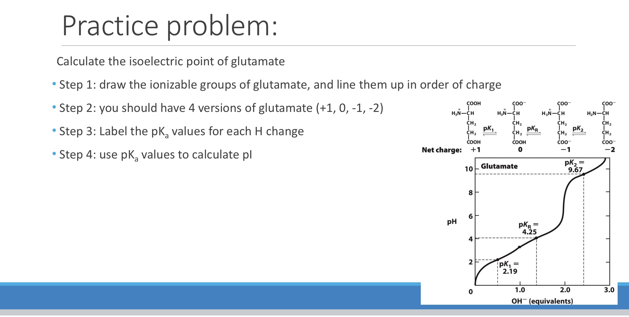 Solved Practice problem: Calculate the isoelectric point of | Chegg.com