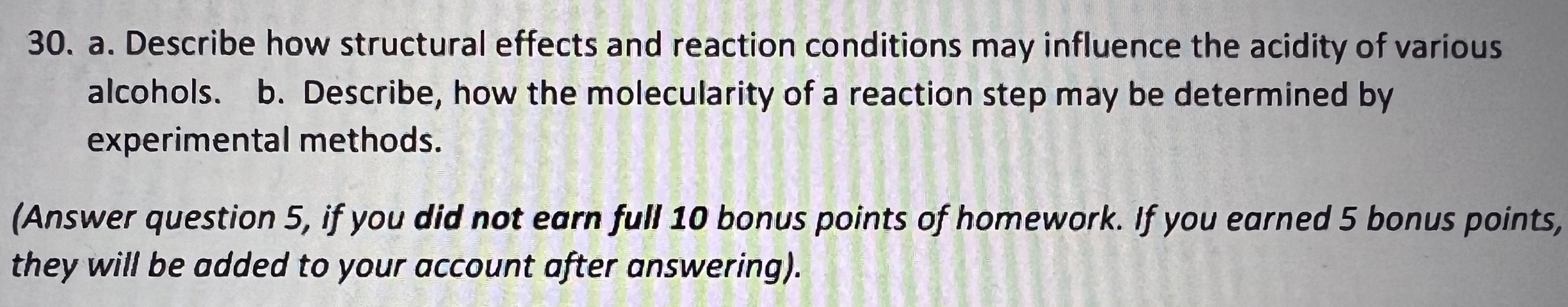 Solved a. ﻿Describe how structural effects and reaction | Chegg.com