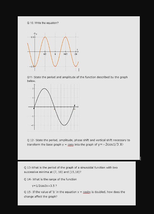 Solved Q 10. Write the equation? JAA 30/2 Q11-State the | Chegg.com
