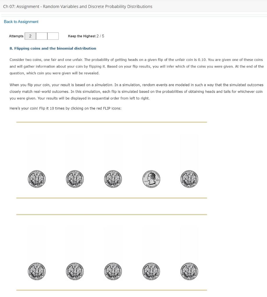 Solved Ch 07: Assignment - Random Variables and Discrete | Chegg.com