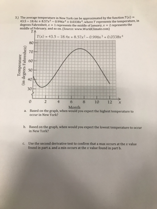 Solved 3.) The average temperature in New York can be | Chegg.com