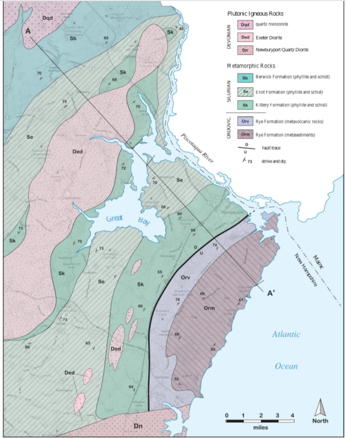 Solved List all the formations and rock types (be | Chegg.com