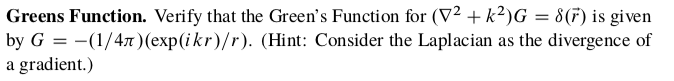 Solved Greens Function. Verify that the Green's Function for | Chegg.com