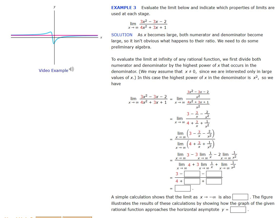 Solved Evaluate the limit below and indicate which | Chegg.com