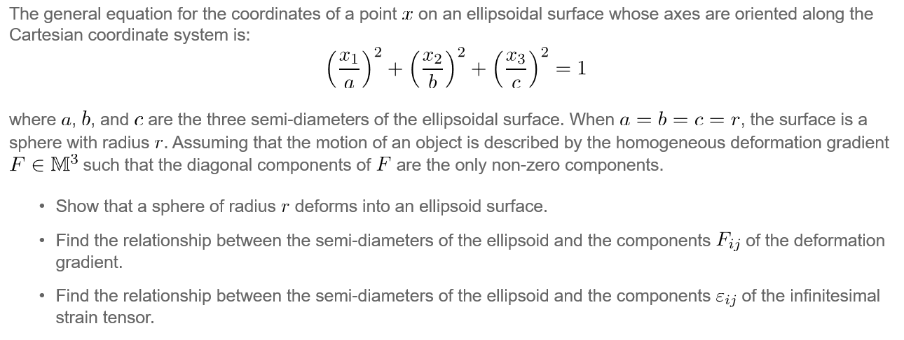 Ellipsoid Equation