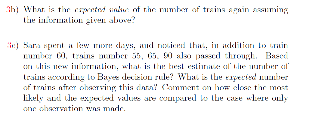 Solved 3. An Application of the Bayes Decision Rule: The | Chegg.com