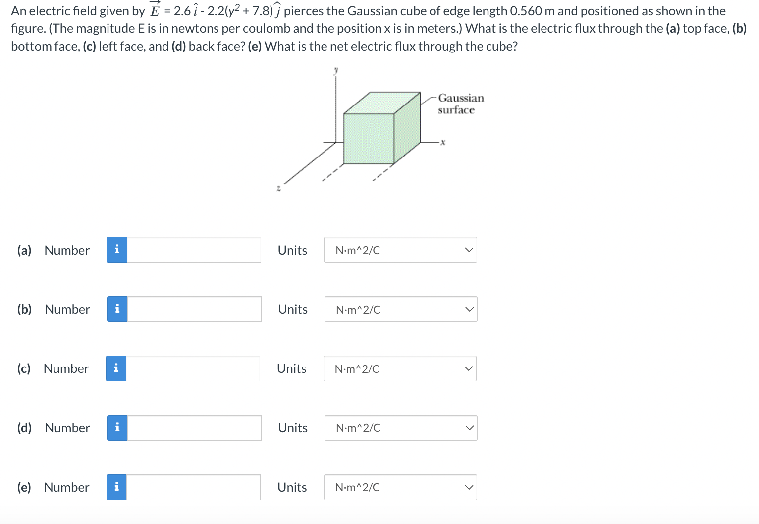 Solved An electric field given by | Chegg.com