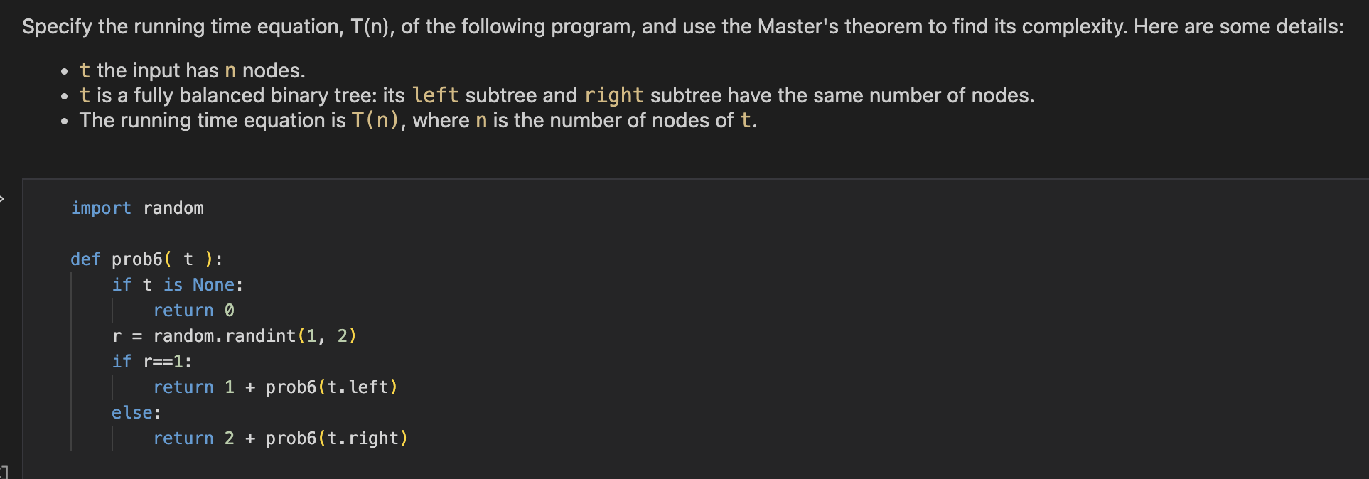 Solved Specify the running time equation, T(n), of the | Chegg.com Solved Specify the running time equation, T(n), of the | Chegg.com