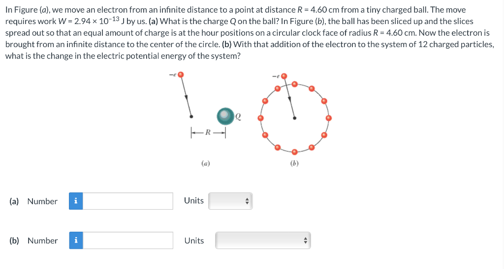 Solved In Figure (a), we move an electron from an infinite | Chegg.com