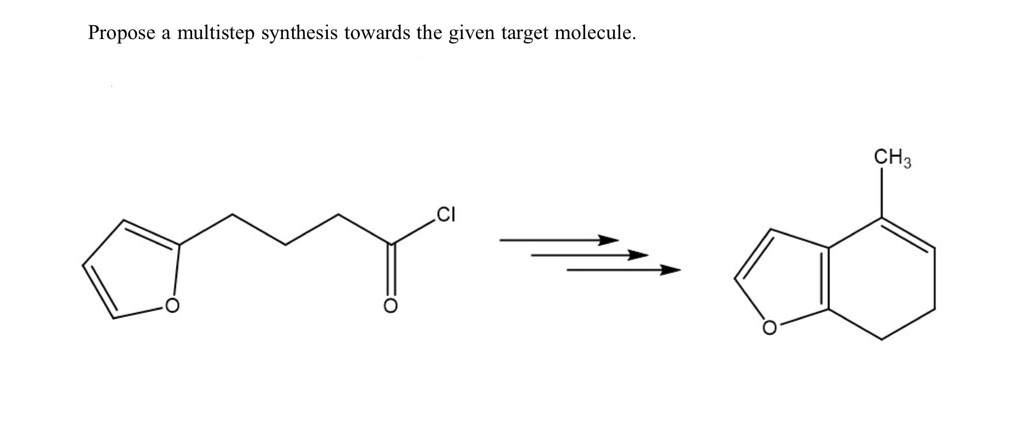 Solved Propose a multistep synthesis towards the given | Chegg.com