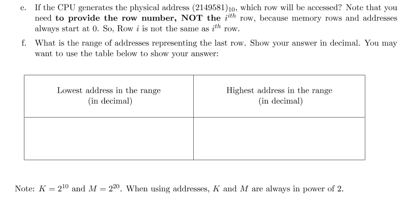 Solved You have been assigned to design a 8M Byte memory | Chegg.com