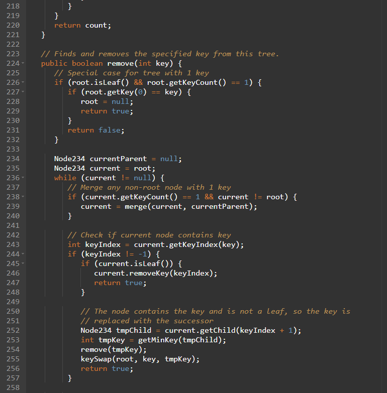 Solved In this lab, the Tree234 class is extended to support | Chegg.com