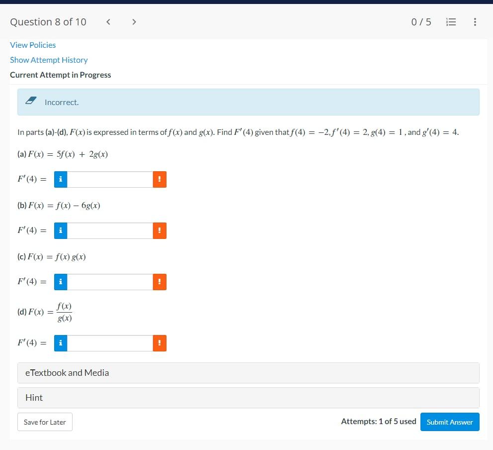 Solved Question 8 of 10