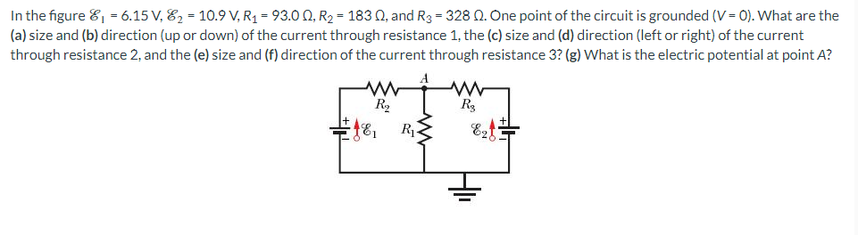 Solved In the figure \\( \\mathscr{E}_{1}=6.15 \\mathrm{~V}, | Chegg.com