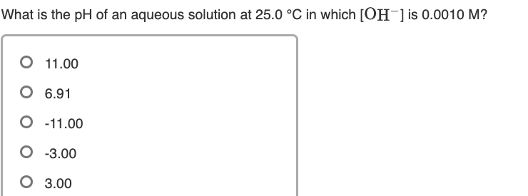 Solved What is the pH of an aqueous solution at 25.0 °C in | Chegg.com
