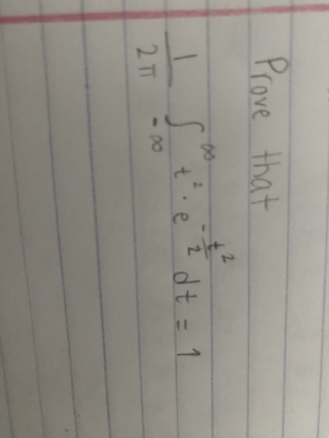 Solved Question: Prove that this equation is equal to one. | Chegg.com