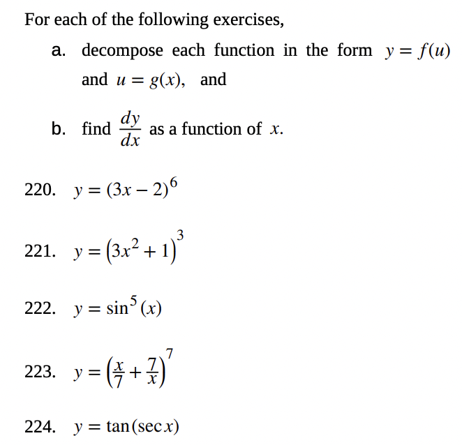 Solved For each of the following exercises, a. decompose | Chegg.com