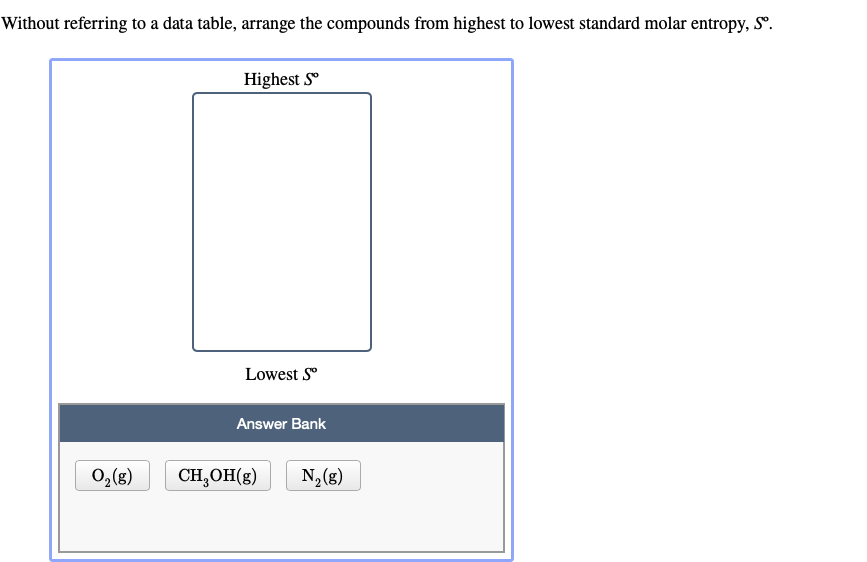 Solved Without referring to a data table, arrange the | Chegg.com Solved Without referring to a data table, arrange the | Chegg.com
